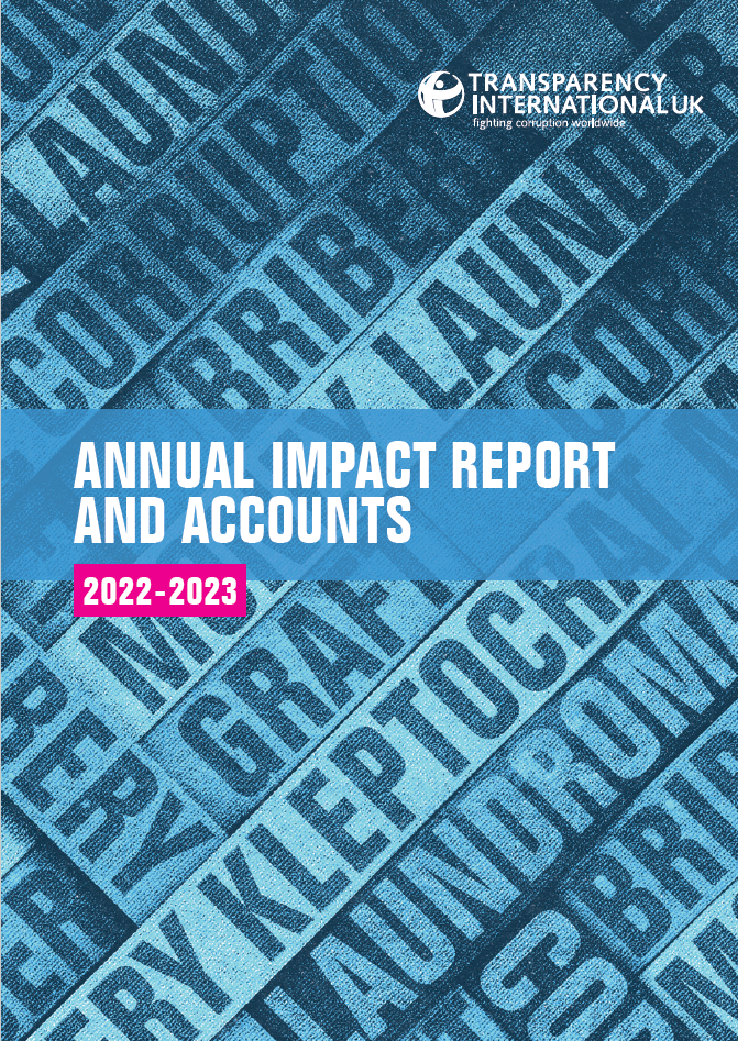 Impact Report and Accounts 2022-23 | Transparency International UK